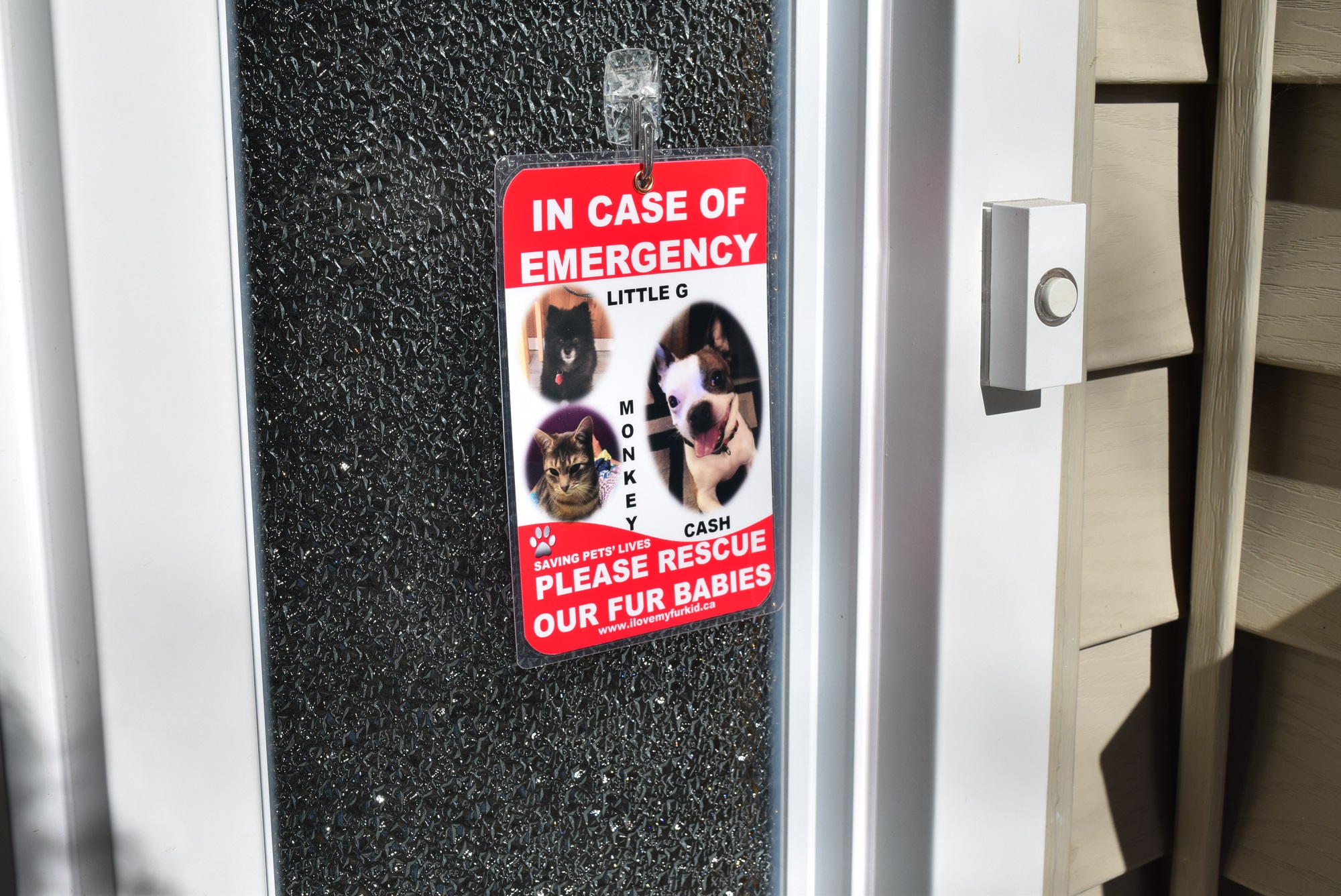 Emergency Pet Signs - I Love My Fur Kid